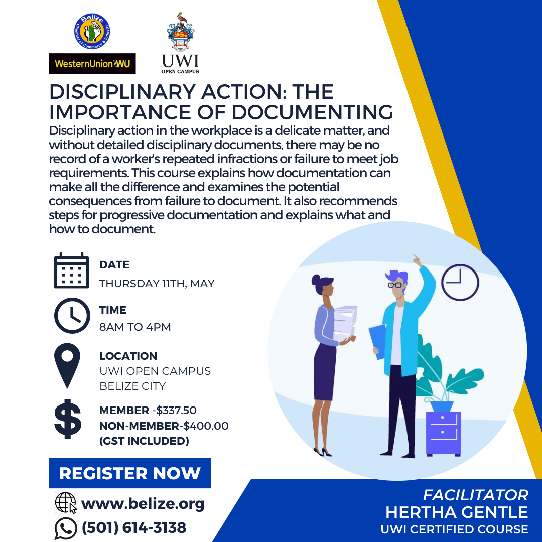 Disciplinary Action: The Importance of Documentation - Belize Chamber ...
